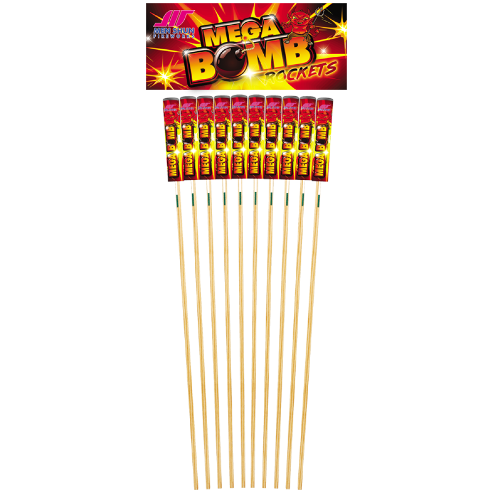 Mega Bomb Rockets 10pce Bag 1.3G
